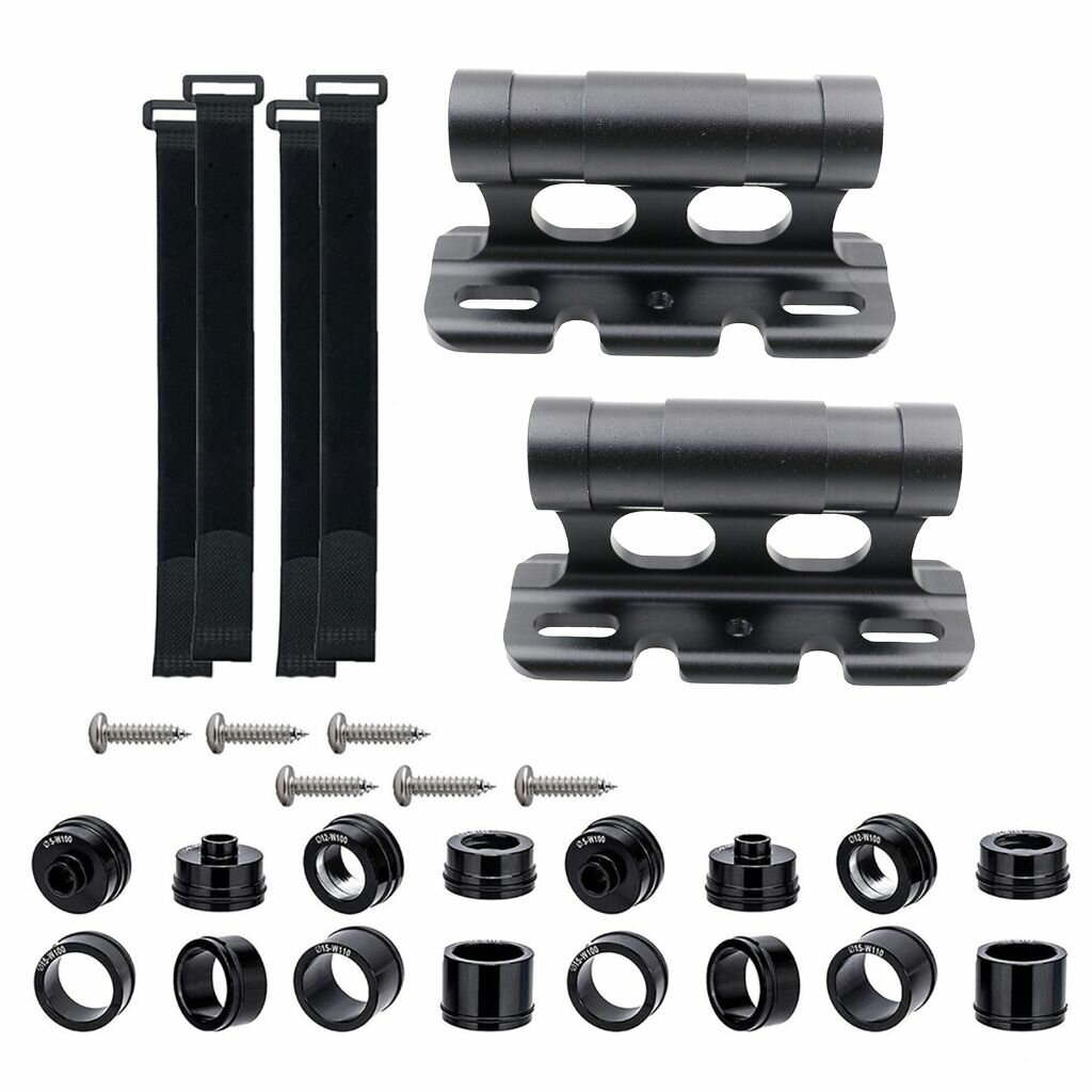 Аксессуары для велосипедов, Крепление для верхнего багажника велосипеда - верхний багажник + ремни + пакет с винтами, 2 комплекта