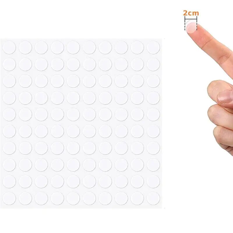 Двусторонние наклейки 2 см, 100 шт