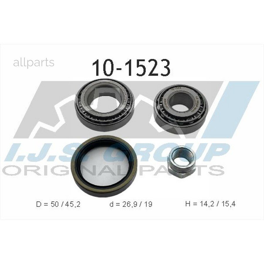 IJS GROUP 101523 к-кт подшипника ступицы задней!\ KIA Rio 1.3-1.5 00-05