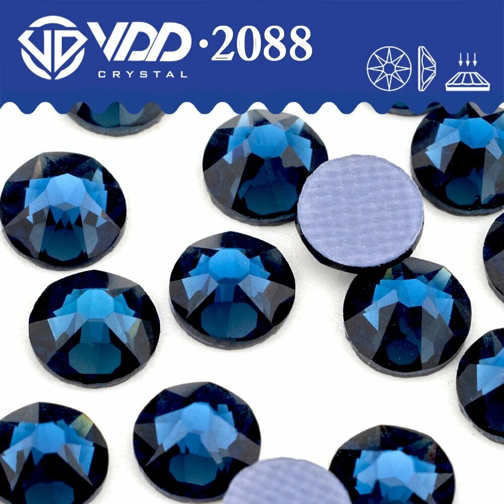 Стразы VDD 031 Montana для декора одежды SS30 - 288Pcs