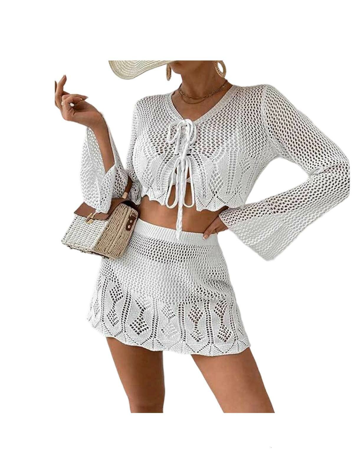 Многофункциональная Женская Рубашка Для Плавания Cover up Элегантного Кроя Тонкое Пляжное Платье Повседневные Пляжные Наряды для Модного Случая