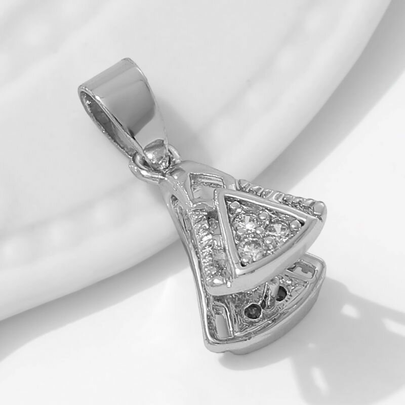 Бейлы зажимные для кулона, бейлы для подвесок,4 шт, ручного творчества, латунь, позолота 18K