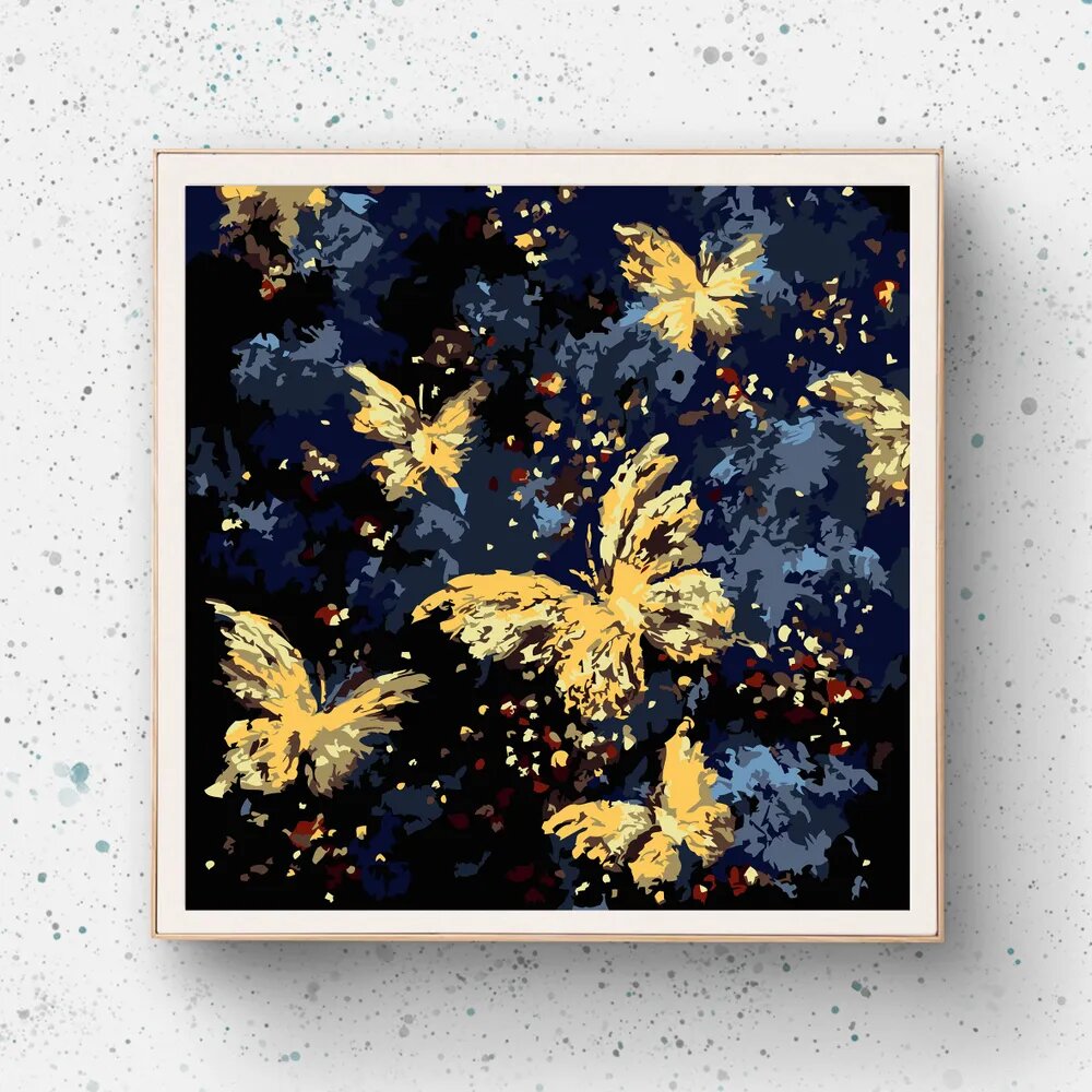 Картина по номерам, 20x20 CM, животные, пейзаж, подарок