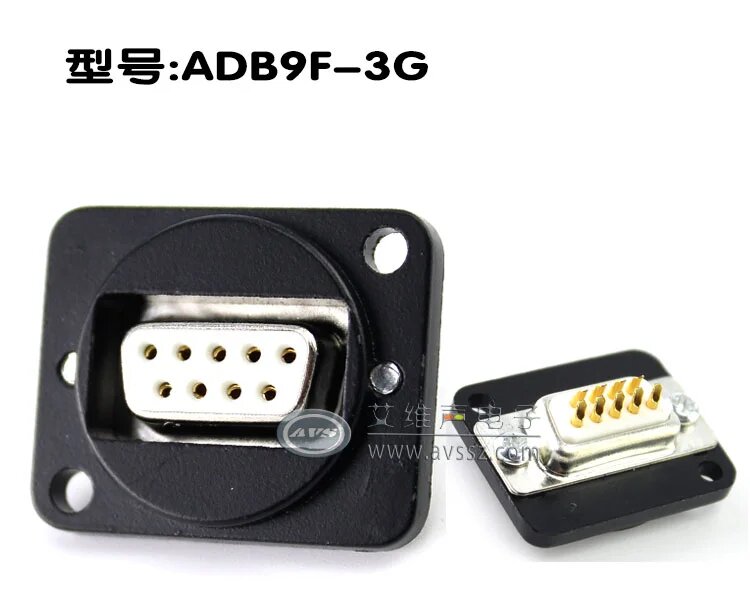 DB9 гнездо ADB9F-3G для RS232/485
