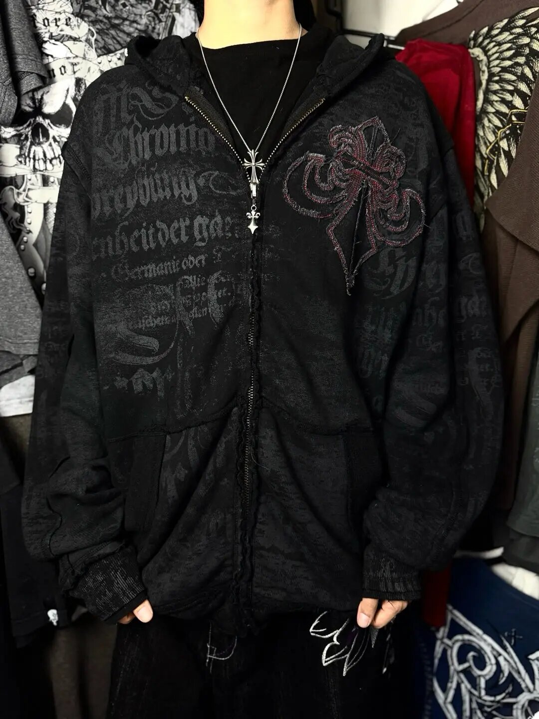 Affliction Готический худи черный XXL