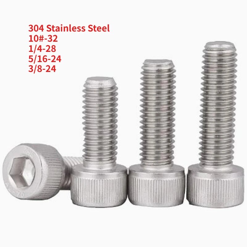 Винты 304 UNC 3/4" из нержавеющей стали