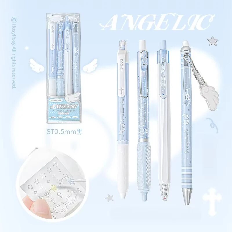 Гелевые ручки Angelic 4 шт, цвет TSB-Sky Blue