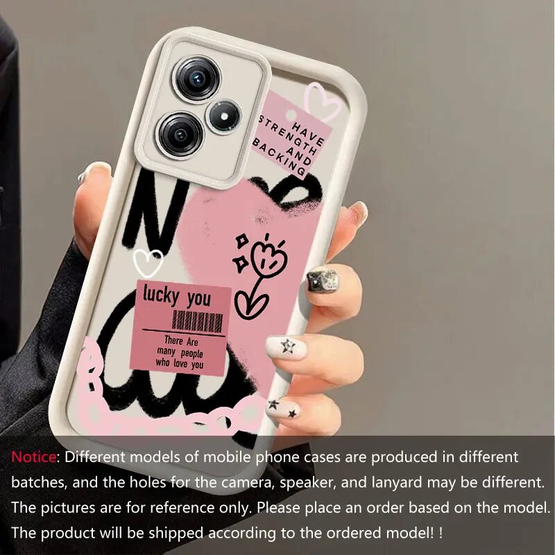 Противоударный чехол Lucky You Fashion Ready Flexible для Realme Note 50 с Realme 12 13 Pro Plus 12x C 51 53 75 Narzo N 55 53