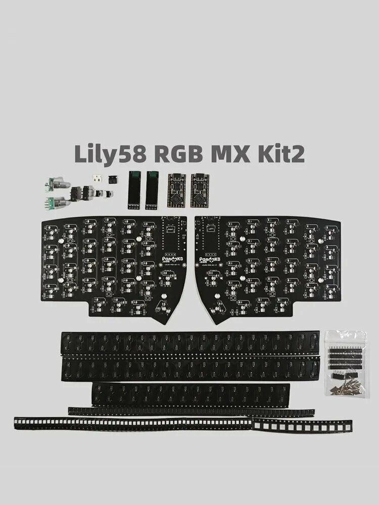 Проводная печатная плата Lily 58 RGB MX