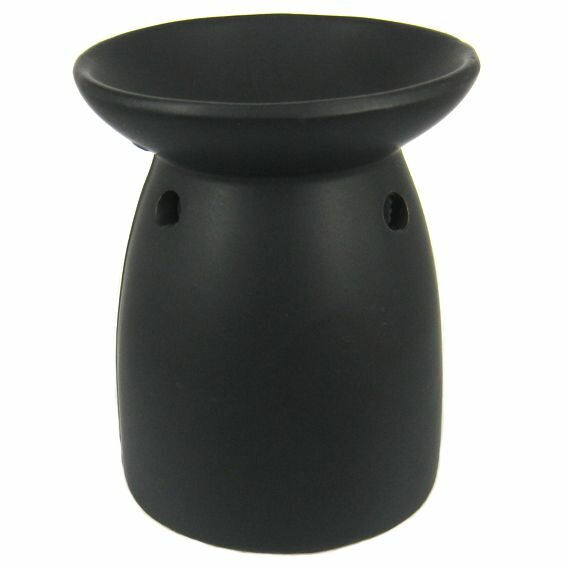 Аромалампа чёрная матовая N310-96 (керамика, 9 см.), 1 шт.