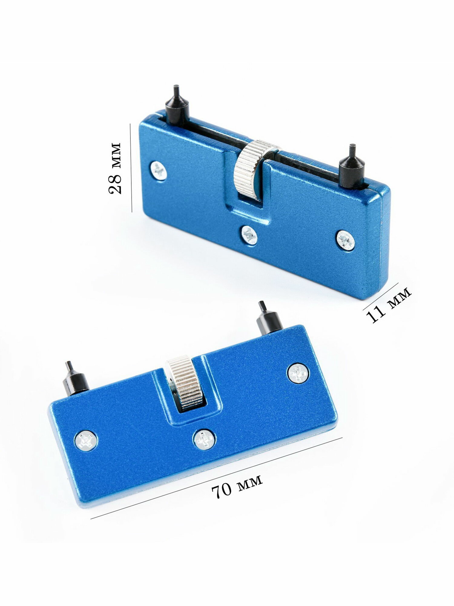 Ключ металлический для открывания задней крышки наручных часов тундра, до 60 мм