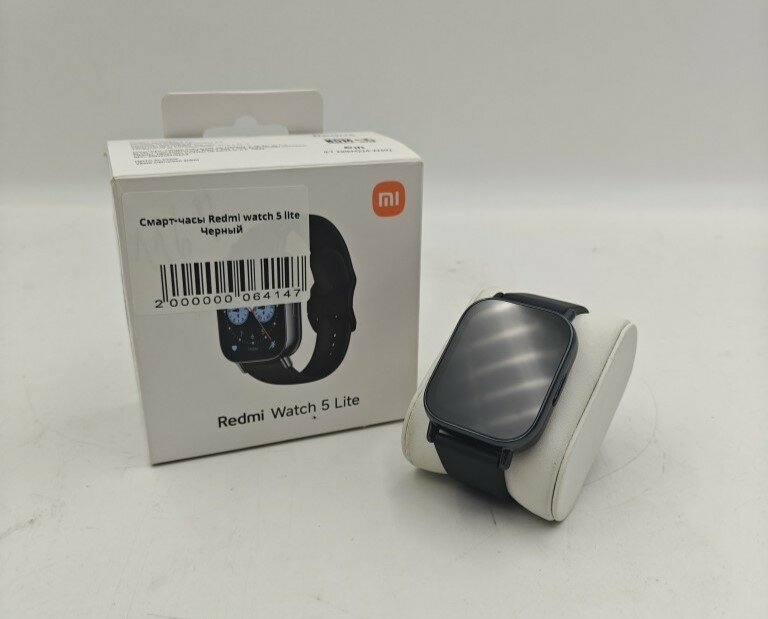 Смарт-часы Redmi watch 5 lite Черный, AMOLED, 1,96", Bluetooth, звонки и уведомления