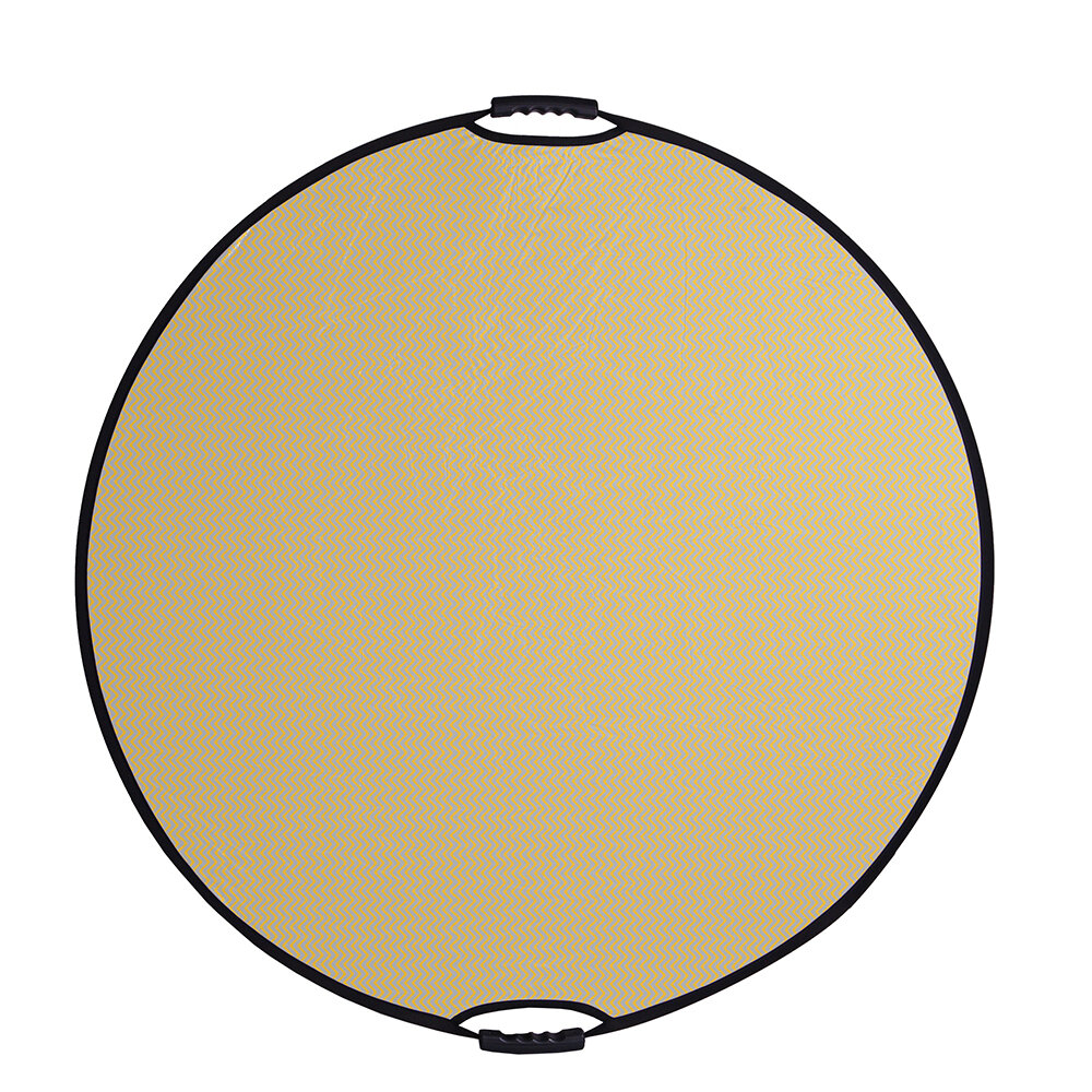 Отражатель Falcon Eyes CFR-42M HL 107 см. с рукоятками, золотистый, серебристый