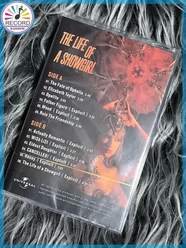 Taylor Swift The Life Of A Showgirl 2025 кассета Совершенно новый Запечатанный Альбом
