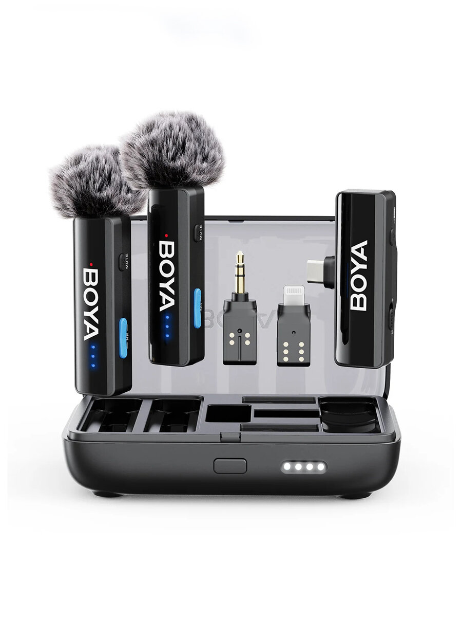 Boya Boyalink 2, черный, беспроводной микрофон