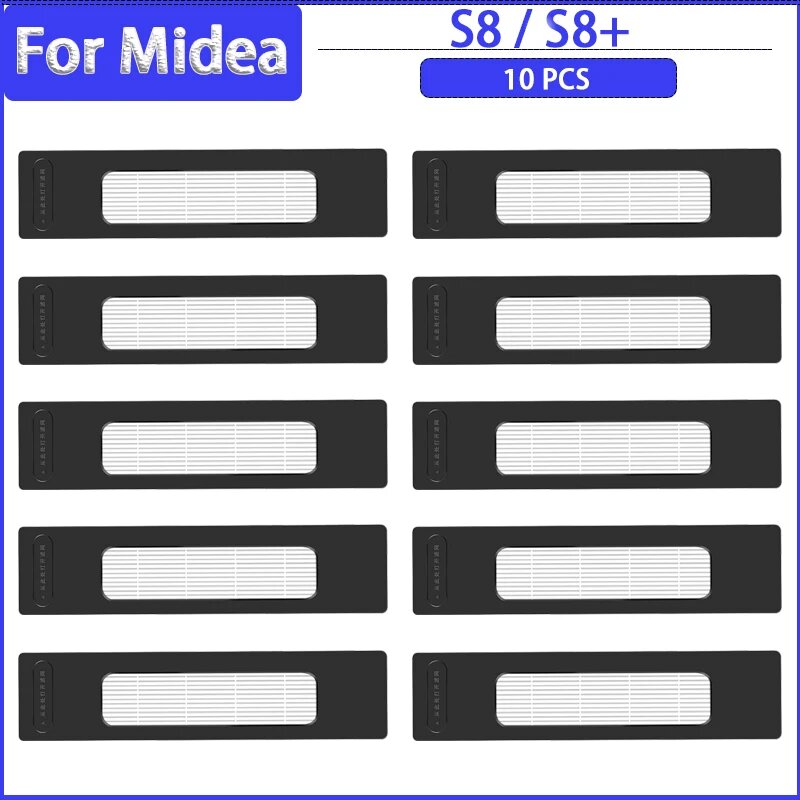 Комплект из 15 силиконовых щеток и фильтров для Midea S8+ 10 Filter