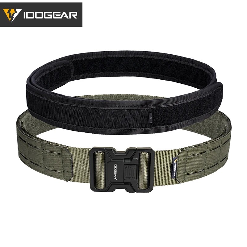 Ремень IDOGEAR 2 дюйма MOLLE из нейлона черный Серый, L, Ranger Green