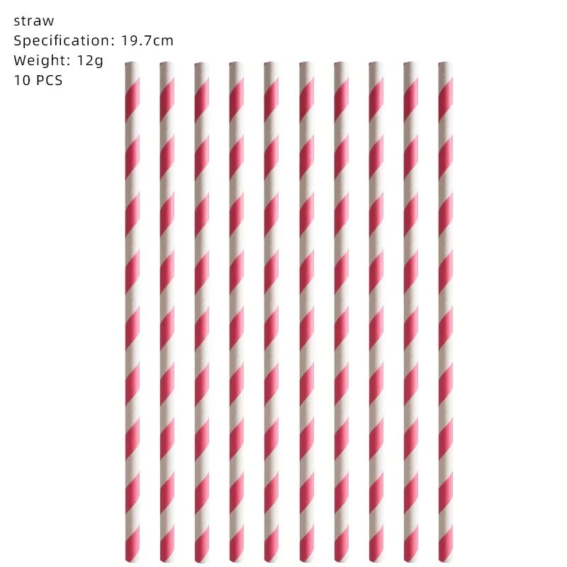 Набор посуды Щенячий патруль розовый 10pcs Straws