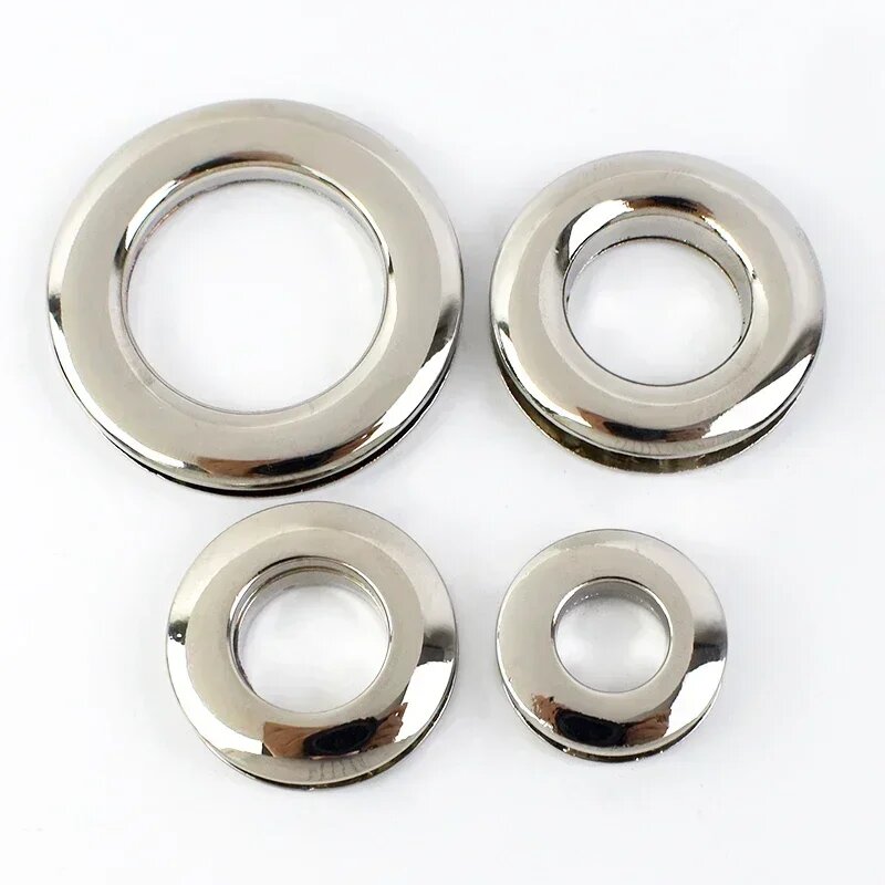 Meetee металлические винтовые люверсы 4/10 шт. Серебряный, 25mm-4Pcs, Silver