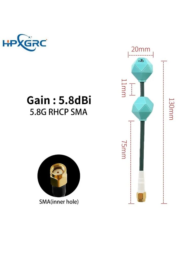 Высокопроизводительная антенна HPXGRC 3,3 G/4,9 G/5,8G с правой круговой поляризацией