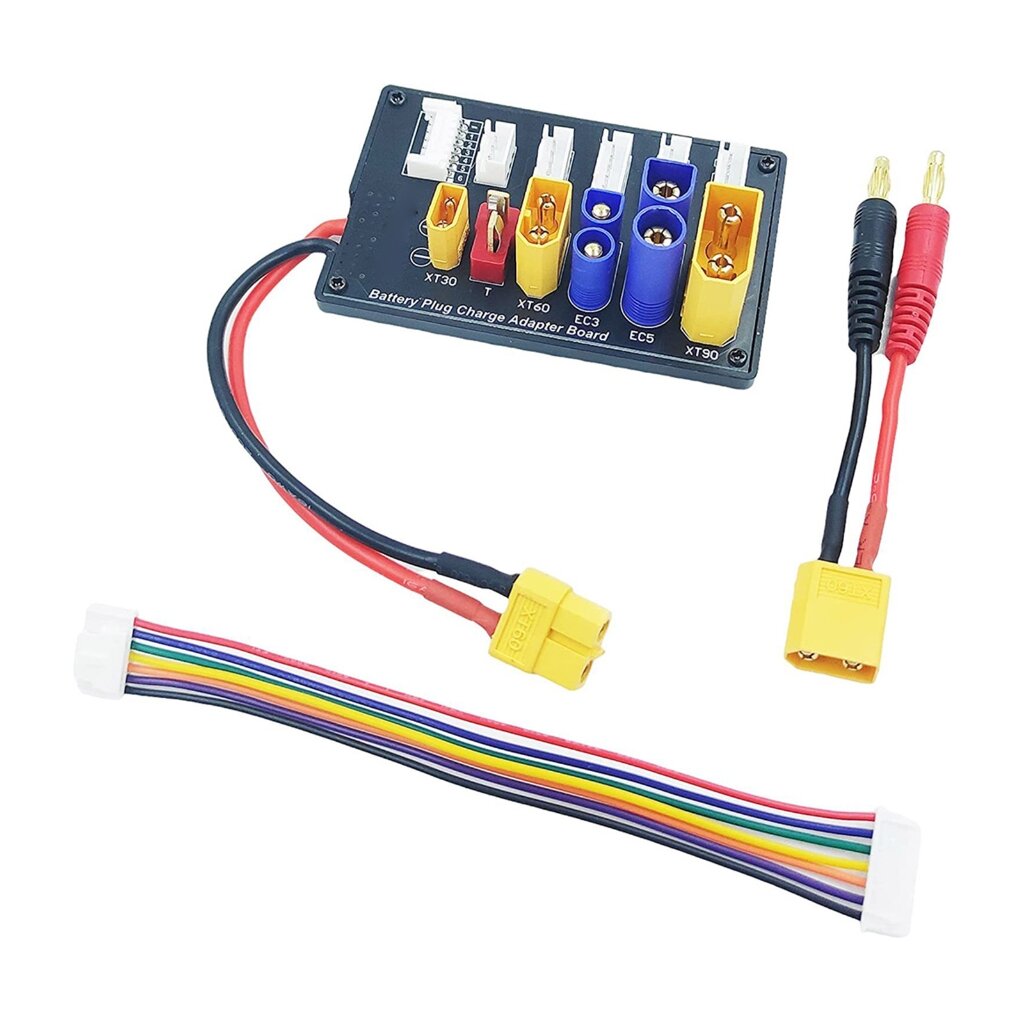 XT90 XT30 EC3 EC5 T XT60 Connector Battery Multi Charging 2-6S Parallel Charging Board for Outdoor and Home Use