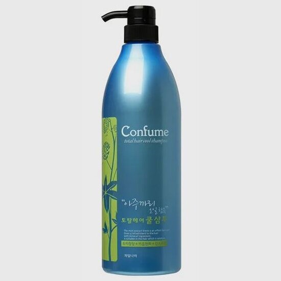 Шампунь для жирных волос Confume WELCOS с ментолом и перечной мятой, 950 мл