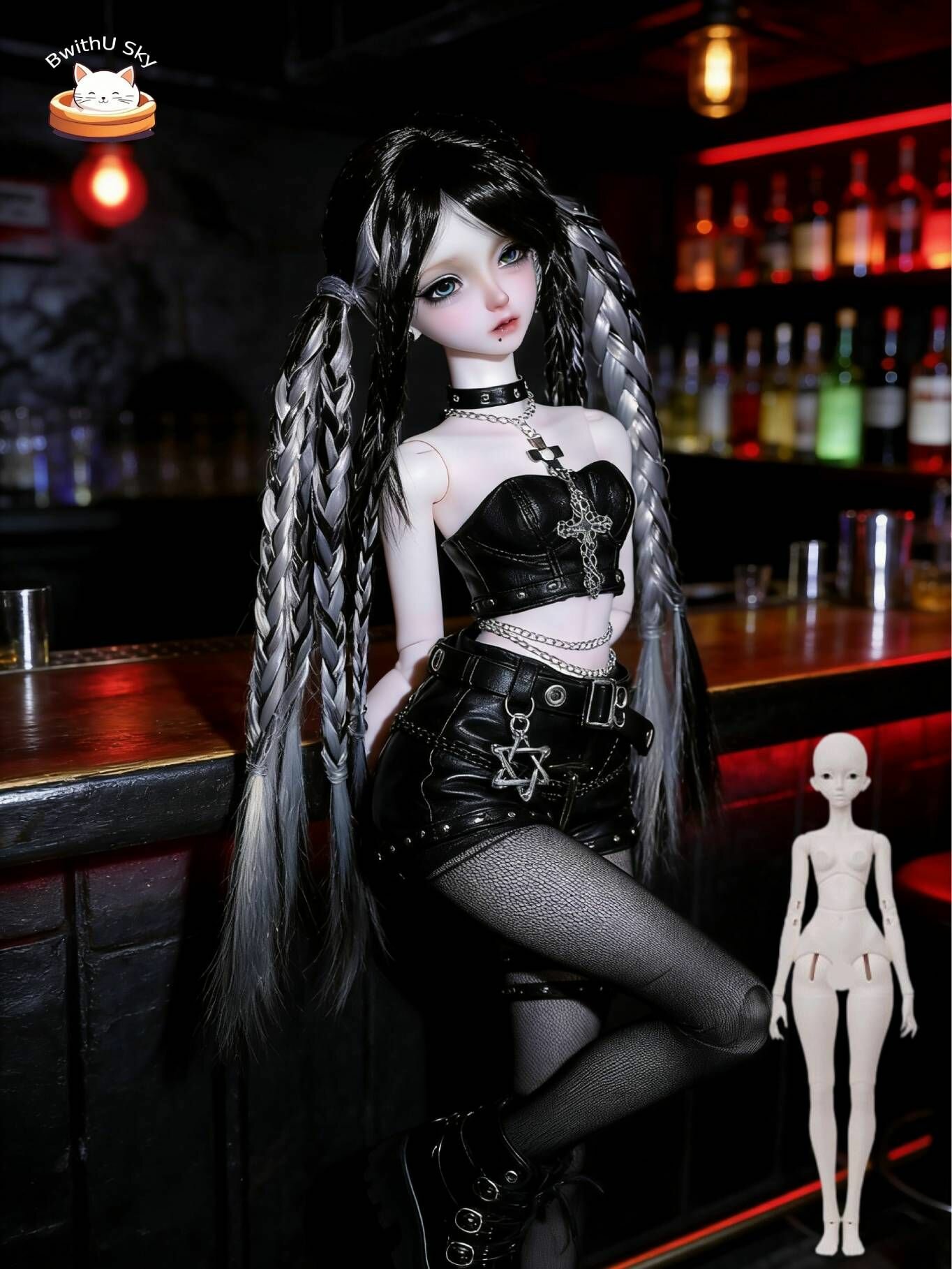 BwithUSky Sano 1/4 BJD обнаженная кукла с нормальной кожей, без макияжа, без аксессуаров