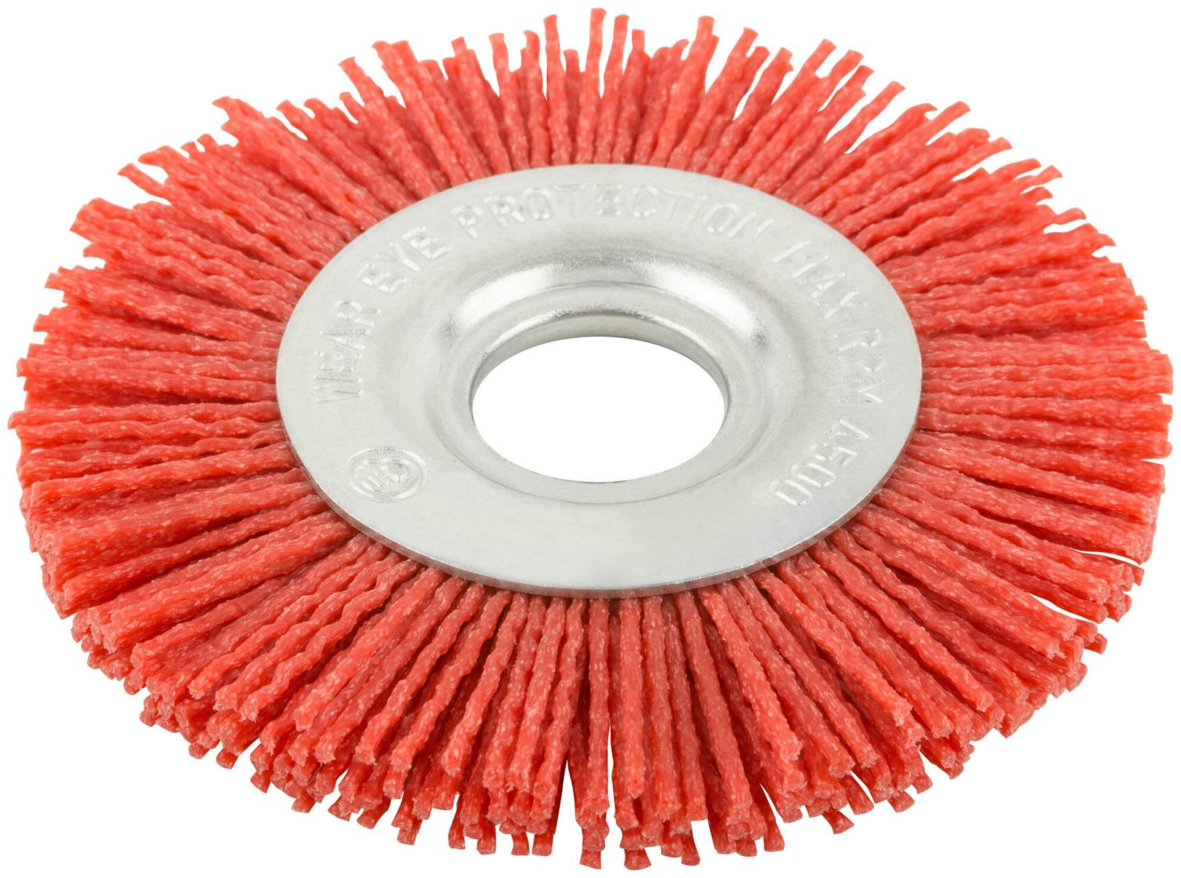 Корщетка-колесо нейлоновая, посадочный диаметр 22,2 мм, Профи 100 мм