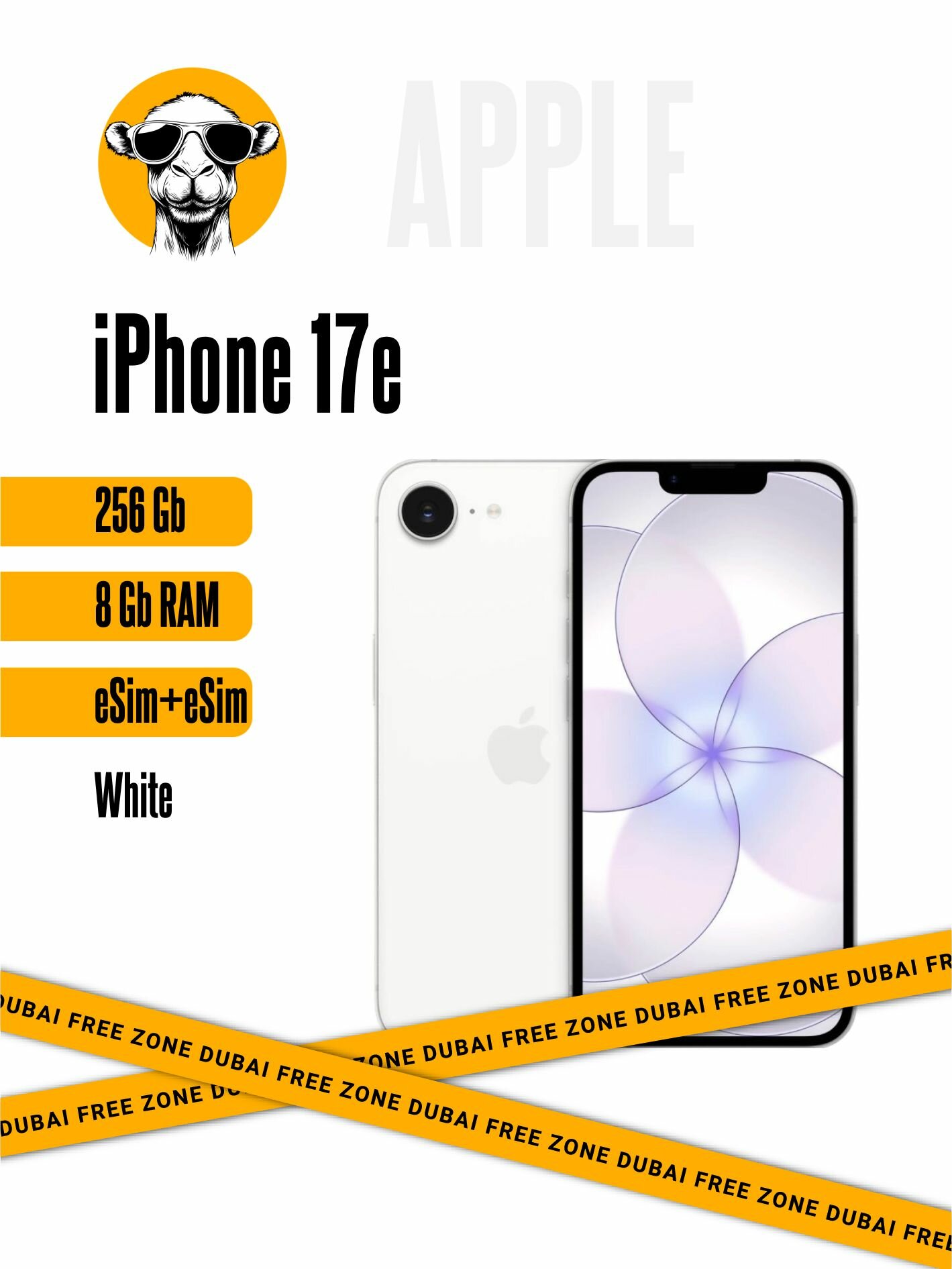 Смартфон iPhone 17e 256Gb White E-Sim