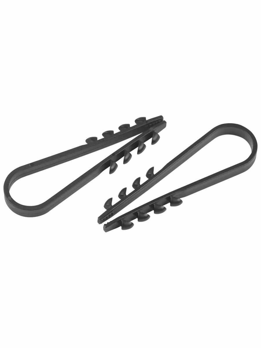 Дюбель хомут ЭРА NO-224-225 для круглого кабеля 5-10 мм чёрный 100 шт