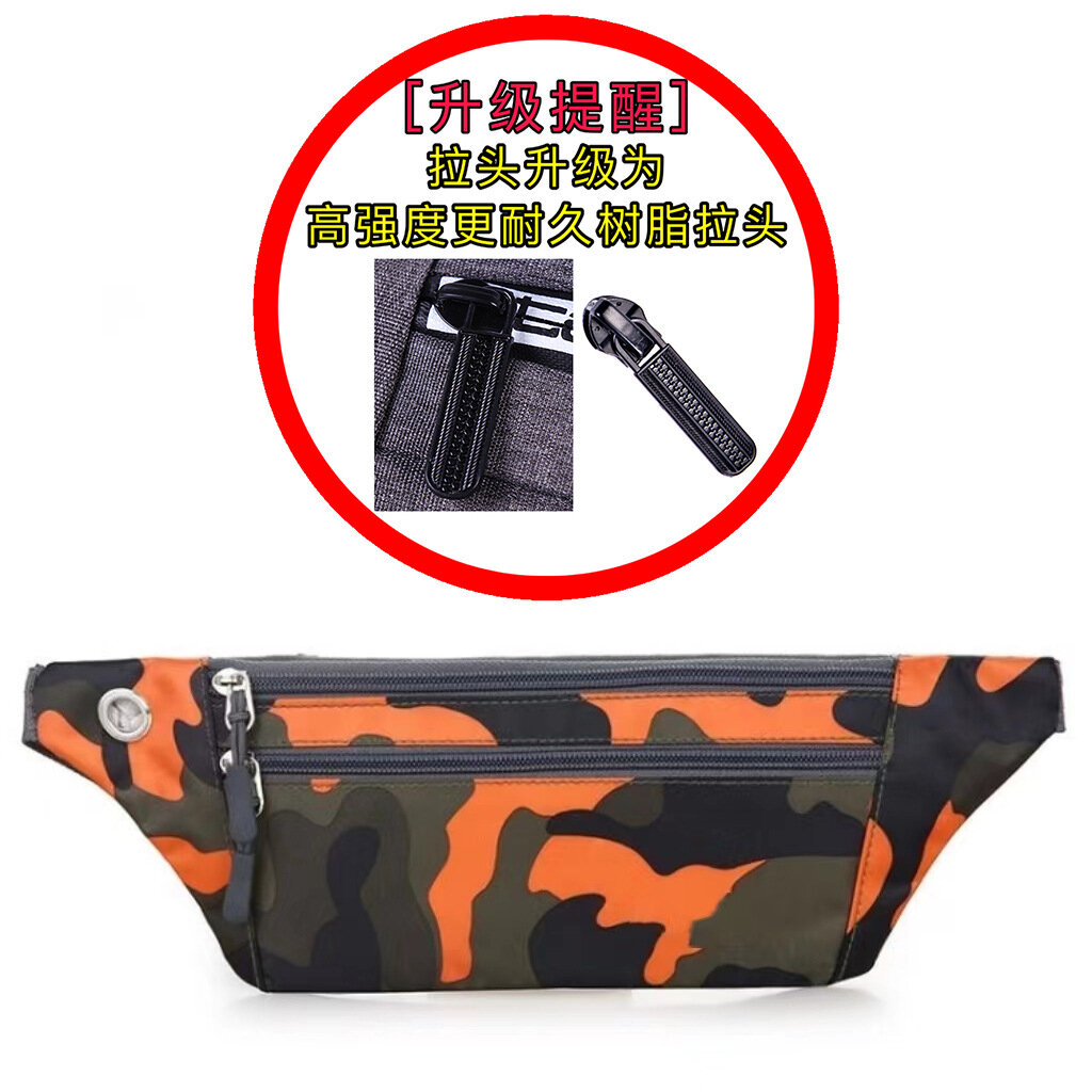 Оптовая продажа от производителя: облегающая поясная сумка, камуфляжная, клетчатая, однотонная, простой кошелек, спортивный невидимый легкий портативный кошелек для монет.