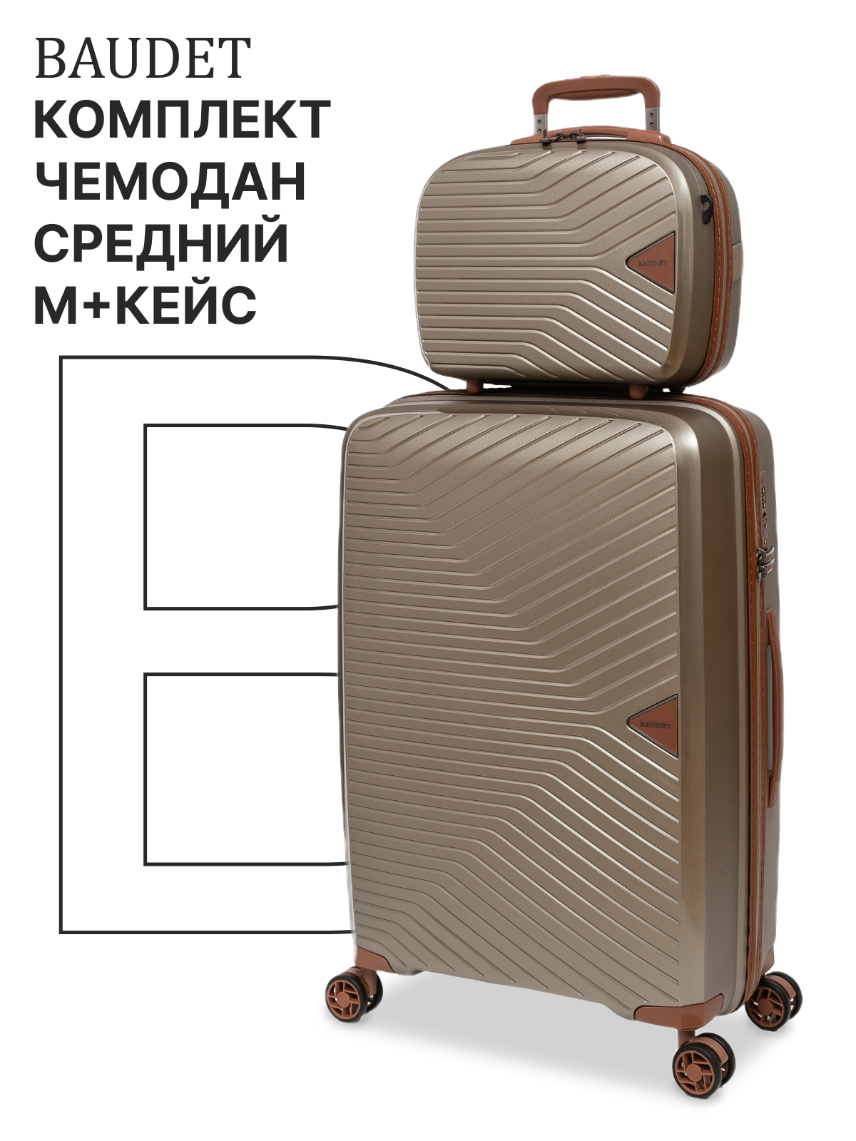 Комплект чемоданов 