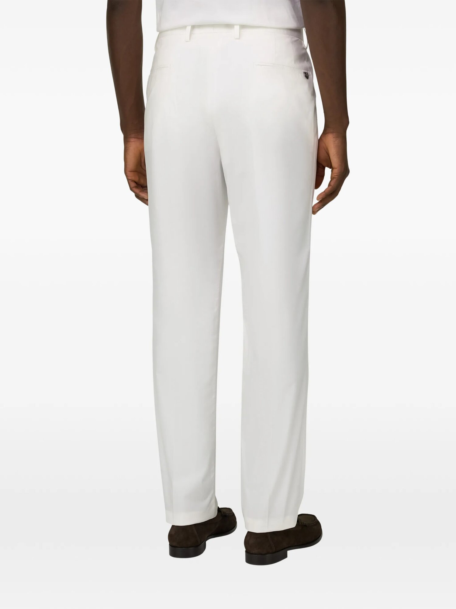 Брюки Boggi Milano Pleated trousers, размер 46, белый — фото 1