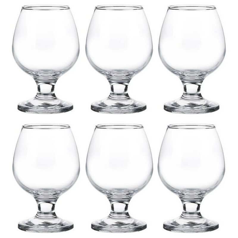 Набор бокалов Pasabahce BISTRO, для коньяка, стекло, 250 мл, 6 шт