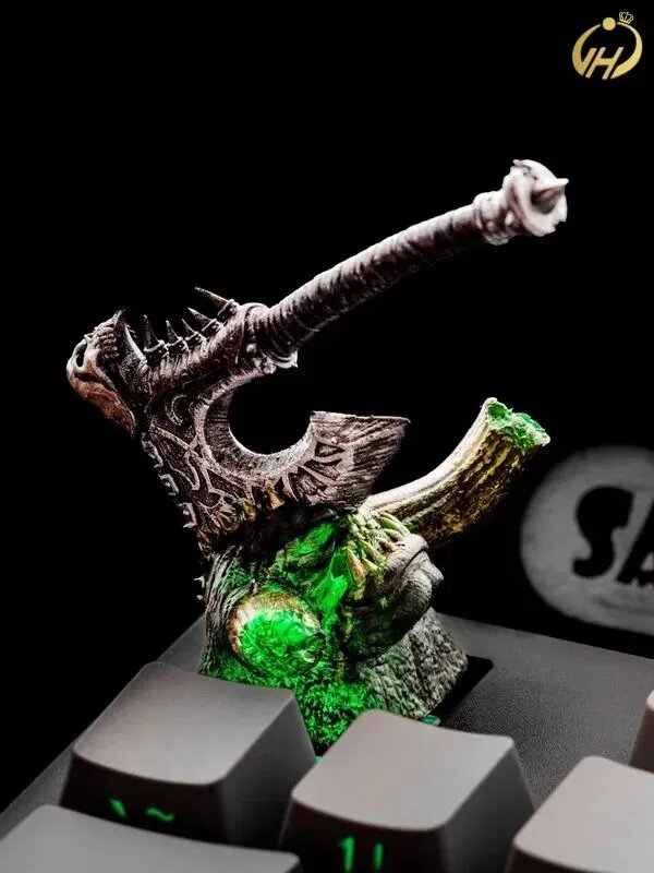 Кейкапы для механической клавиатуры - Ледяной дракон, World of Warcraft Artisan WOW Keycap Esc смола, клей
