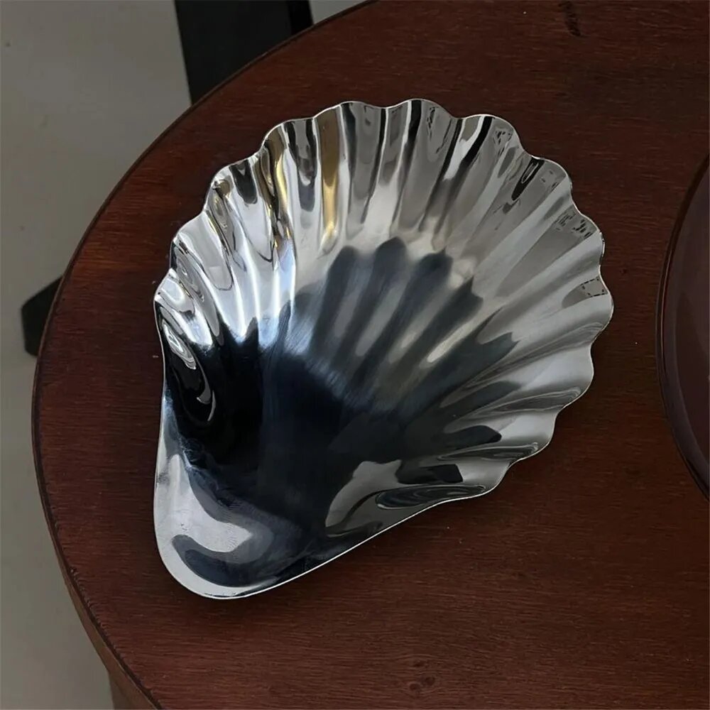 Раковина, доска для сыра, посуда для хранения металлическая, для сервировки стола