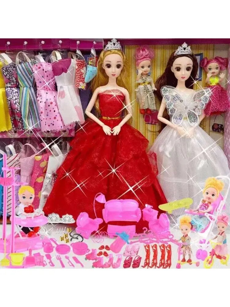 Кукла Барби в подарочной коробке, игрушка для девочек, подарок с аксессуарами