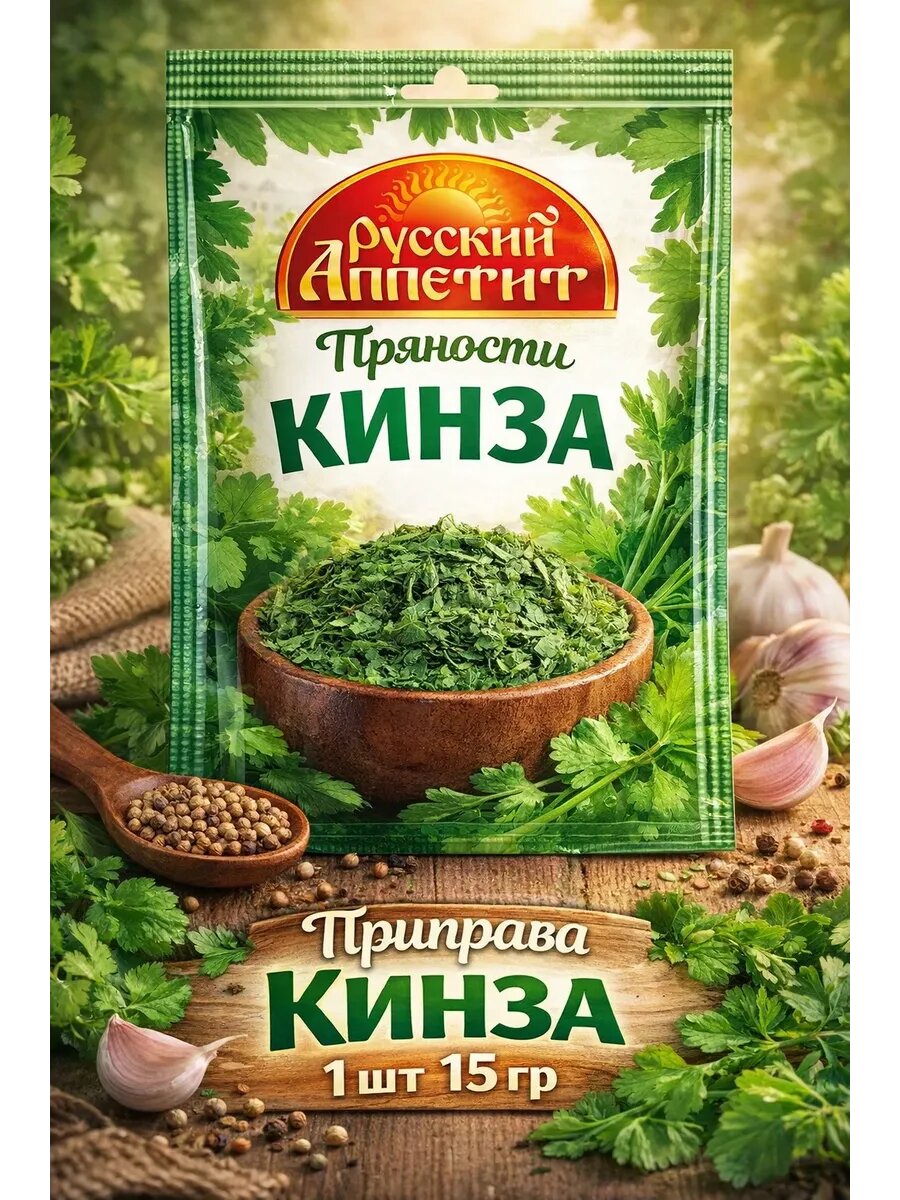Приправа русский аппетит кинза 15 г.