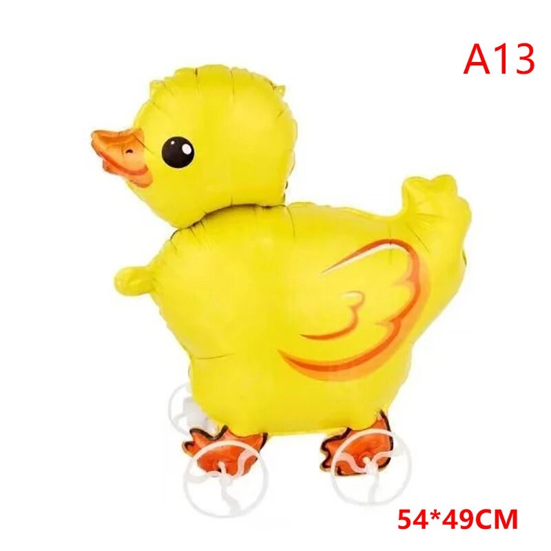 Желтый надувной шар "Утка" A13, 54*49см