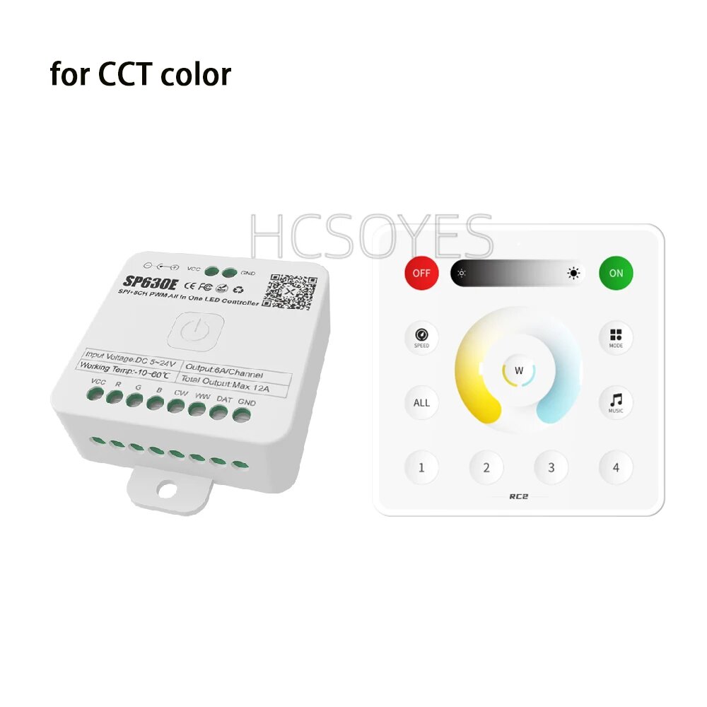HCSOYES SP630E RGB CCT Контроллер с пультом