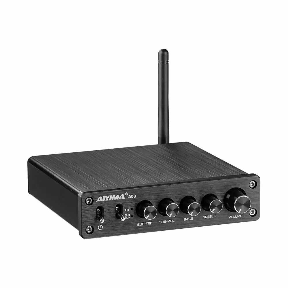 2.1 AIYIMA A03 Bluetooth-усилитель для колонок 50 Вт (блок питания в комплект не входит)