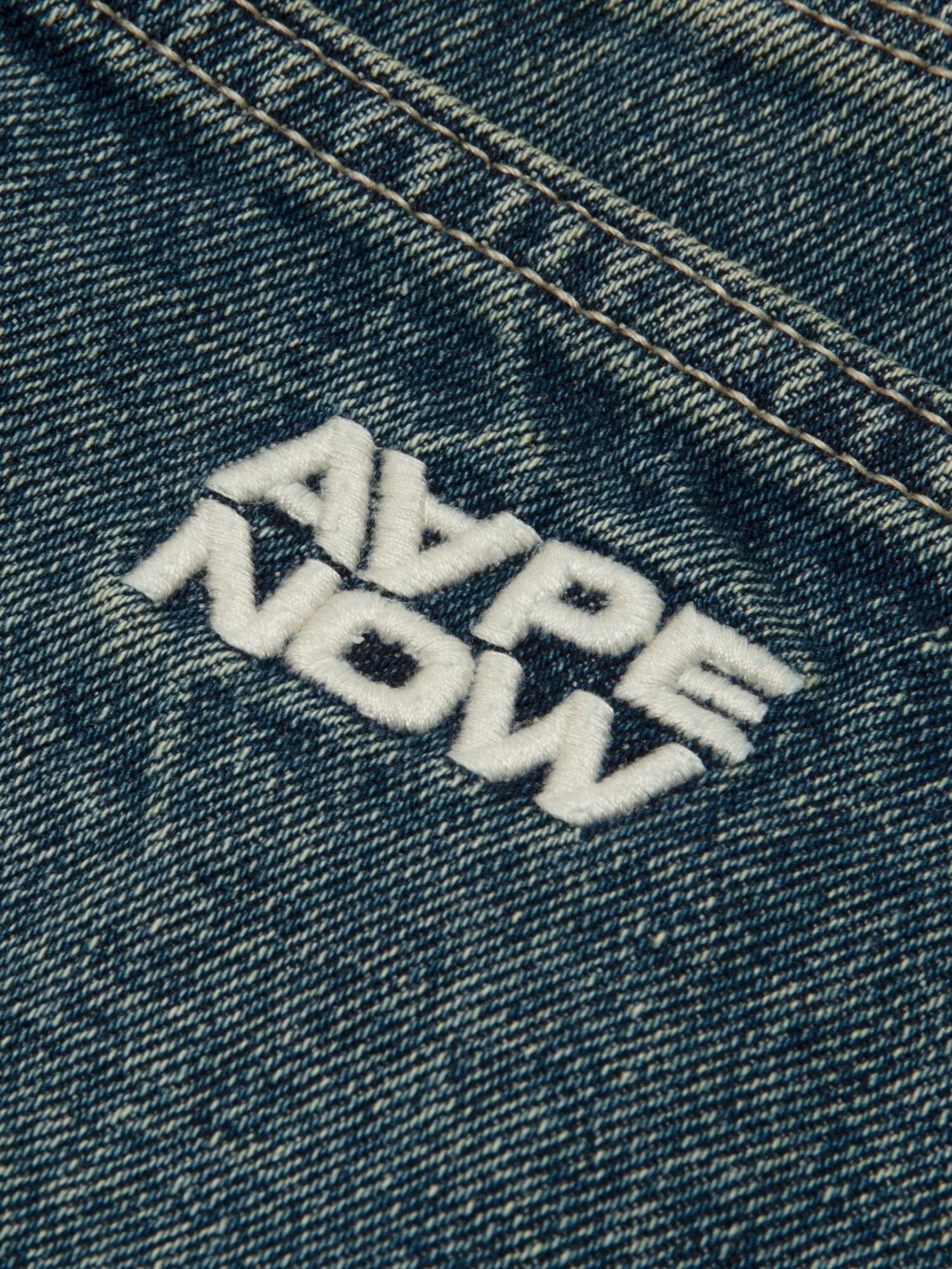 Джинсы AAPE BY A BATHING APE Moonface, размер M, синий — фото 1