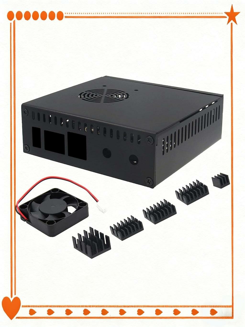Металлический корпус N506 для Orange Pi 5/5B