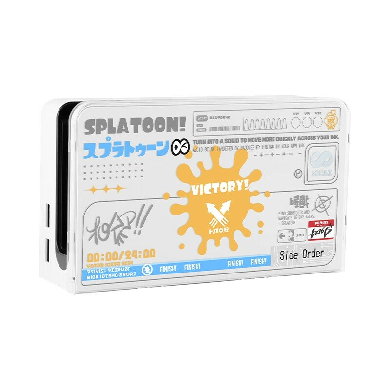 Случайный кейс Splatoon 3 для TV-док-станции Nintendo Switch OLED, защитная оболочка