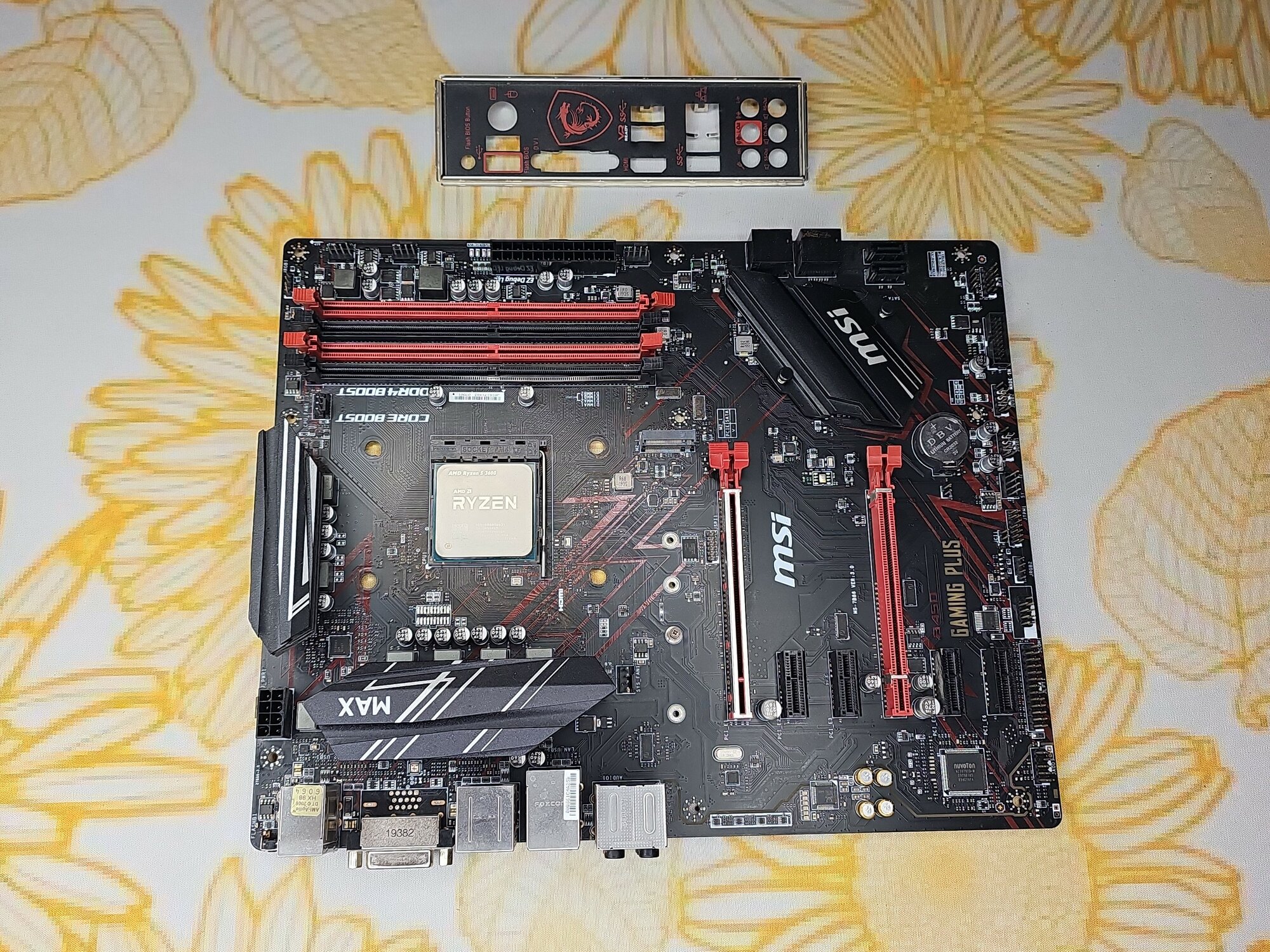 Процессор Ryzen 5 3600 + материнская плата MSi