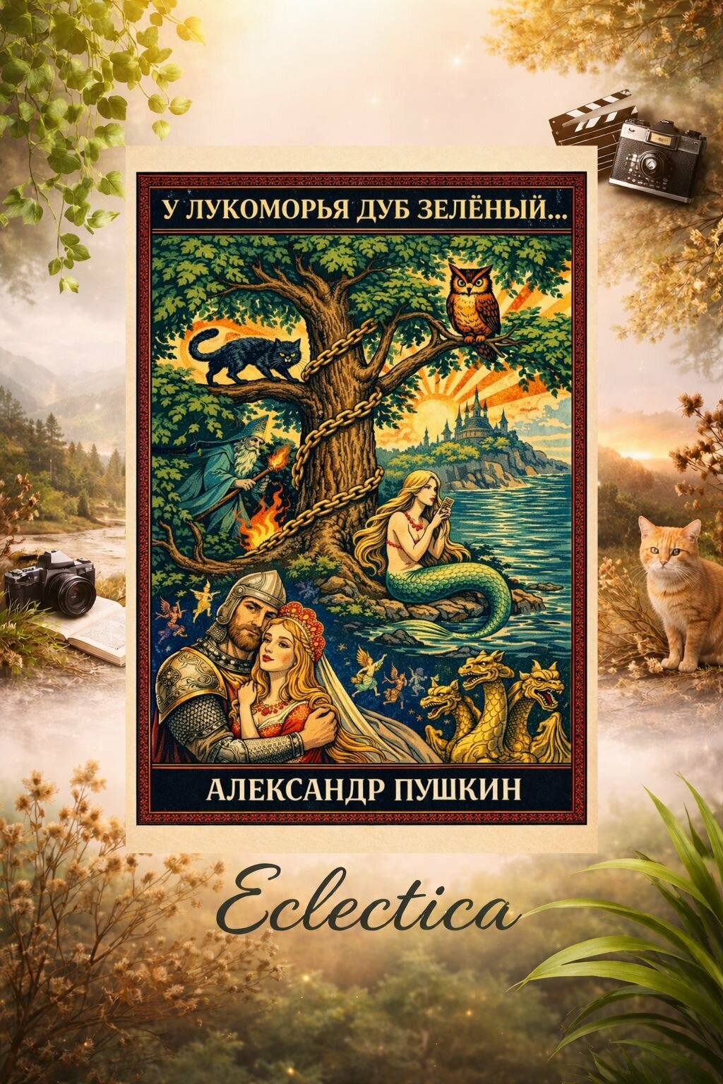 Постер "У Лукоморья дуб зелёный", 29.7х42см, А3, глянцевый