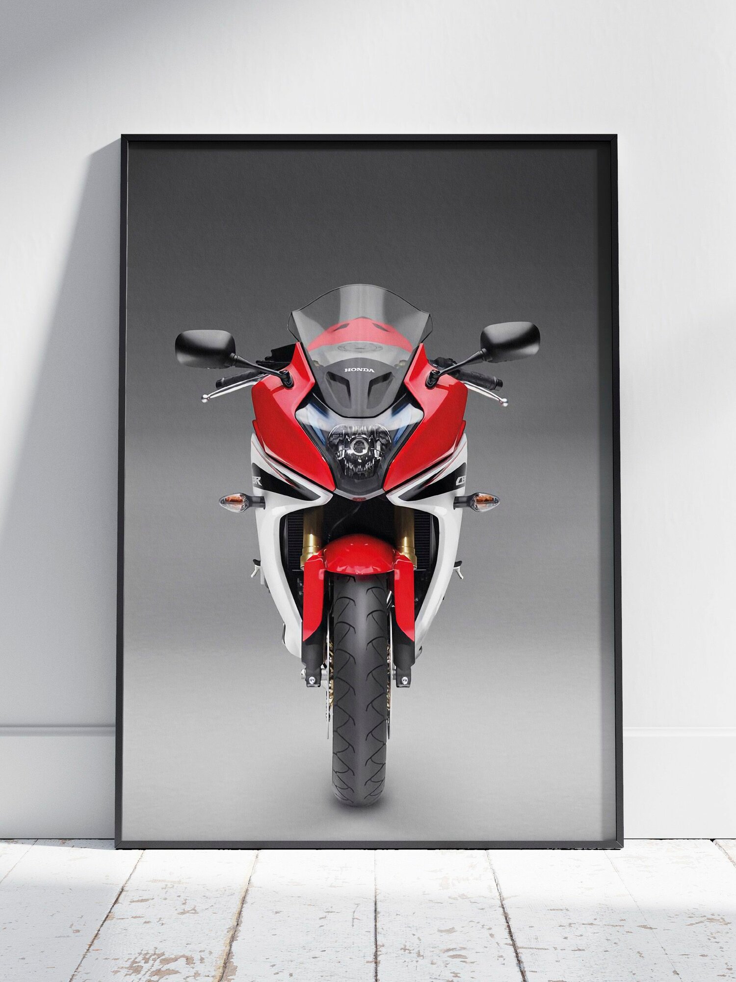 Плакат на стену для интерьера Авто и Мото (Хонда CBR600F - Honda CBR600F 2) - Постер по транспорту формата A4 (21x30 см)