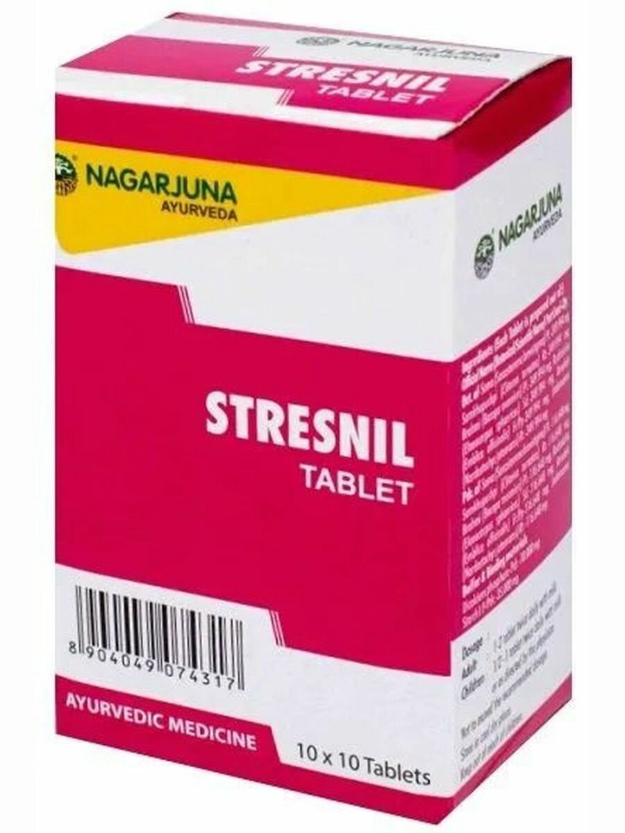 Стреснил Нагарджуна Нагарджуна/ Stresnil Tablet Nagarjuna, упаковка по 100 таб