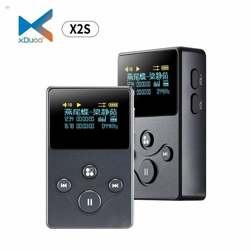 XDUOO X2S Портативный музыкальный проигрыватель с высоким разрешением DSD128 24 - разрядный 192 Гц 128 ГБ OLED MP3