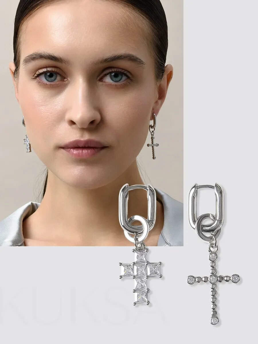 Серьги непарные KUKSA